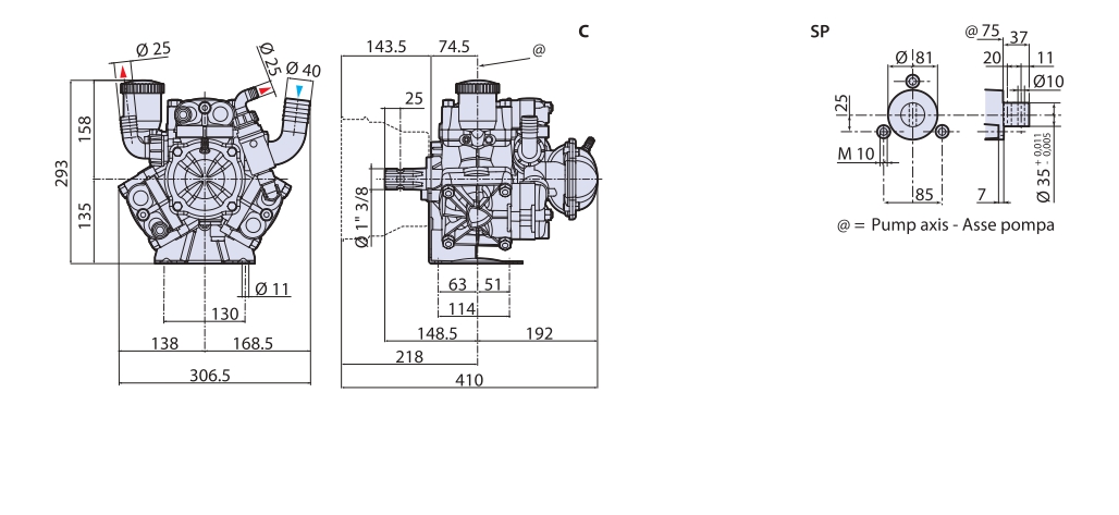 PUMP AR 135 BP BLUEFLEX